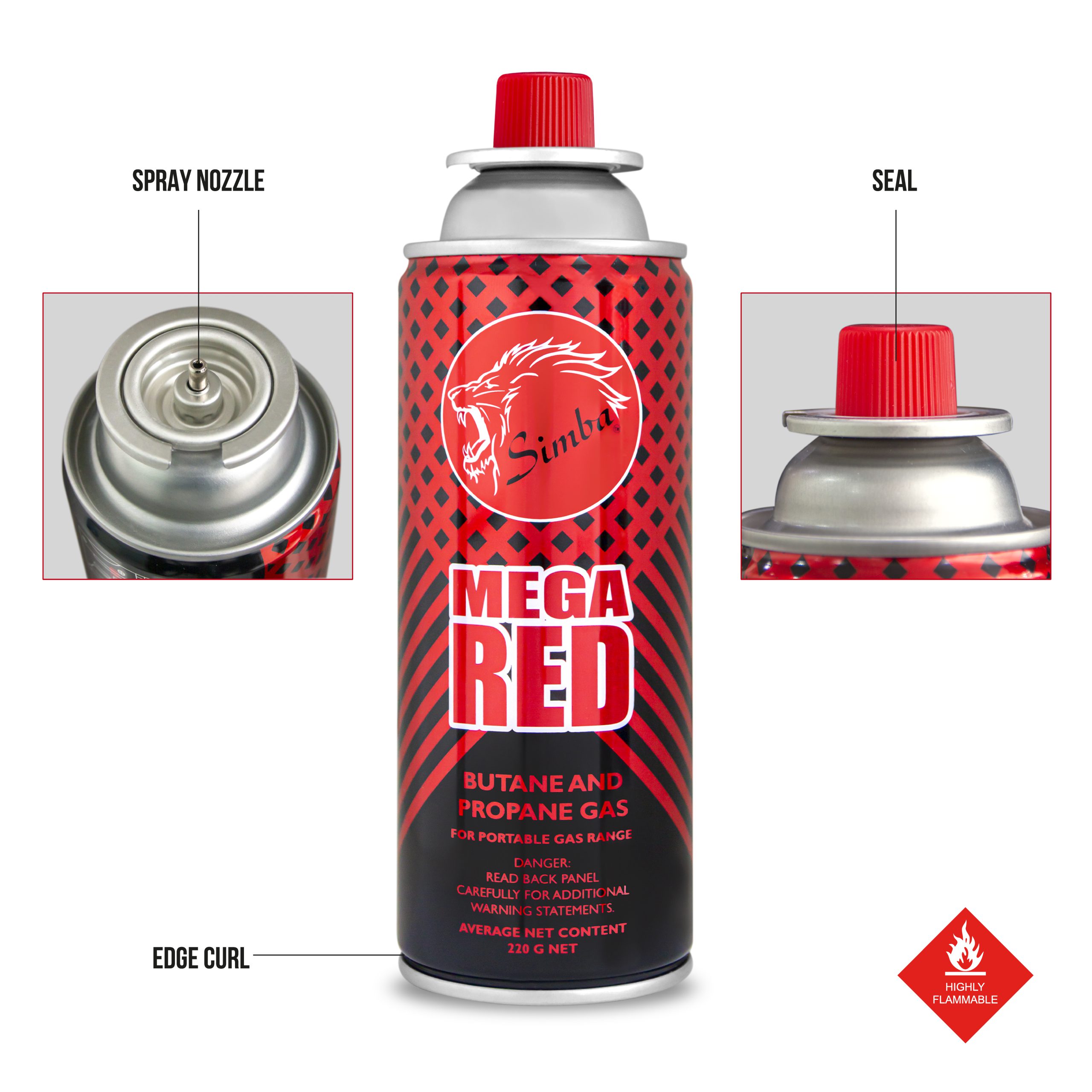 Simba Portable Stove Gas - AFS General Trading LLC